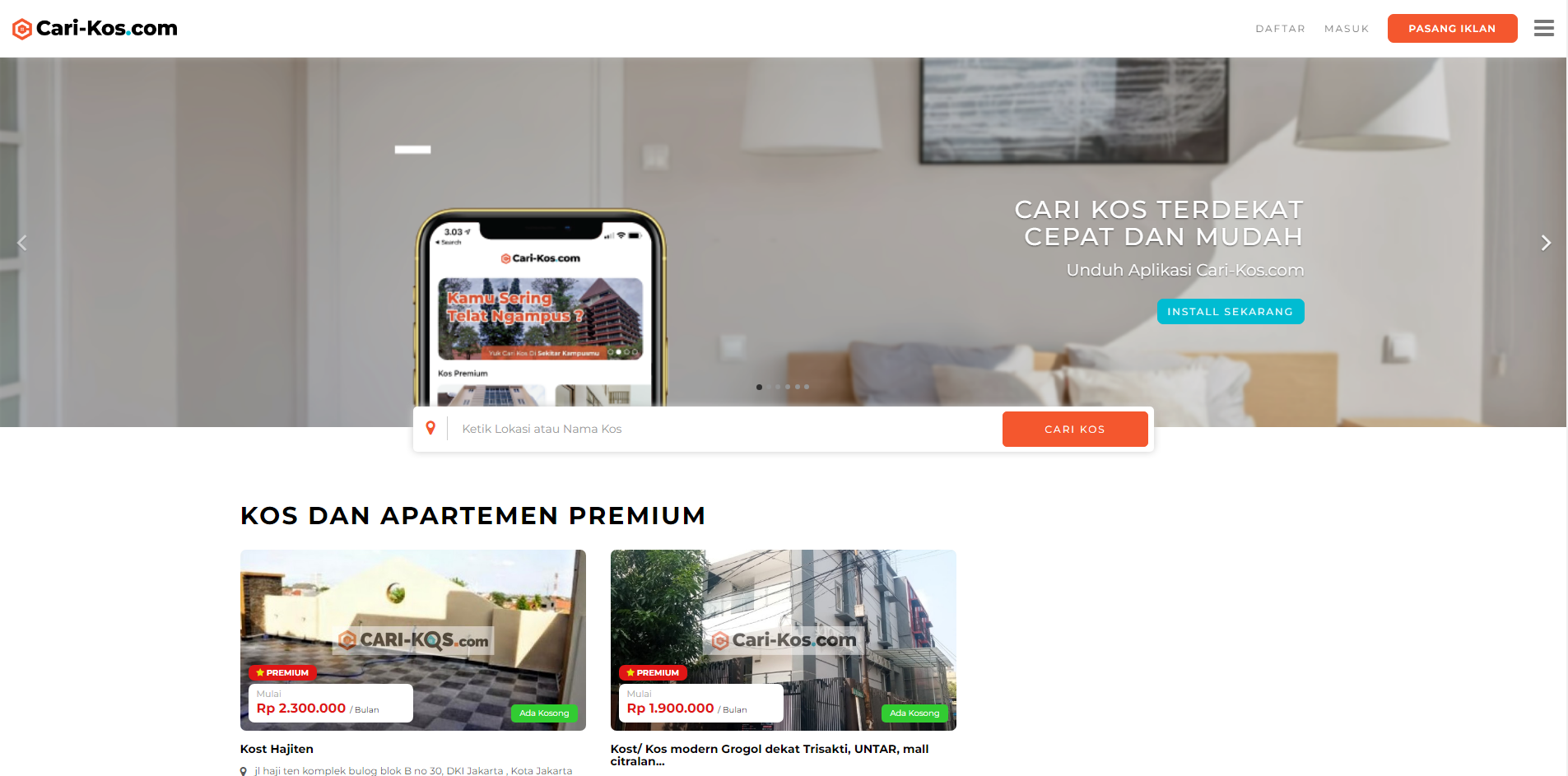 6 Rekomendasi Website Cari Kost Terpercaya di Indonesia - JKTLiving Blog