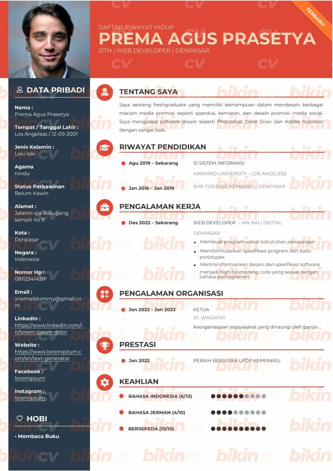 Contoh CV Mahasiswa Magang di Perusahaan Terbaru 2025 - JKTLiving Blog
